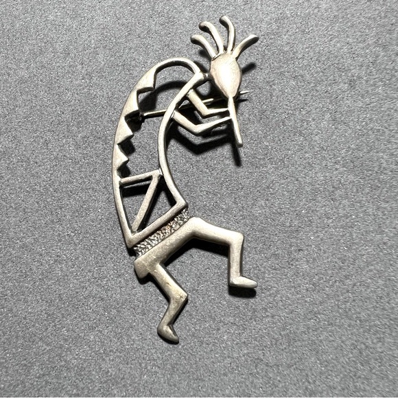 Jewelry | Vintage Tia Long Kokopelli Brooch Sterling Silver Native ...